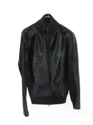 Emporio Armani Panelled High-neck Zip-up Jacket - Black