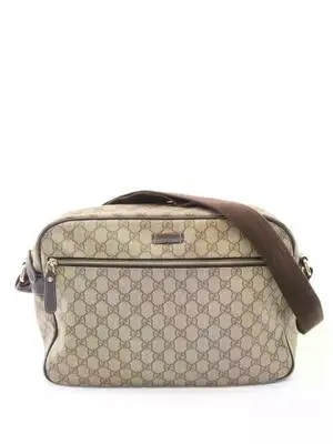 Gucci 2000s Gg Supreme Shoulder Bag - Neutrals
