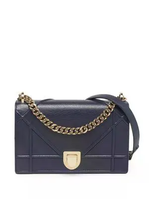 Dior 2017 Medium Diorama Cannage Shoulder Bag - Blue