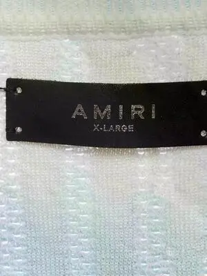 Amiri Gradient Logo Pattern Crew Neck Sweater