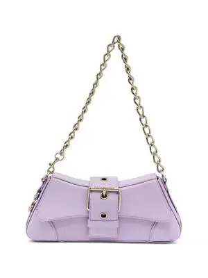 Balenciaga Lindsay Buckle Shoulder Bag - Purple