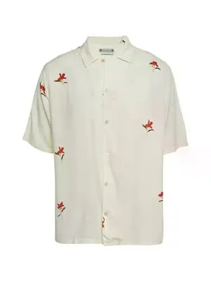 ALLSAINTS Floral-print Poplin Shirt - Neutrals