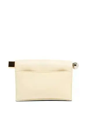 Jacquemus Pochette Rond Carré La Petite Clutch Bag - Neutrals