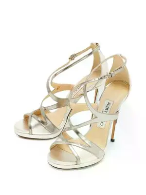 JIMMY CHOO Marianne Heeled Sandals - Silver
