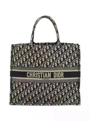 Dior 2018 Oblique Book Tote Bag - Blue