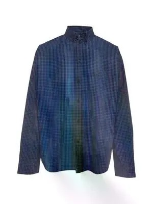 Balenciaga Plaid Button-down Shirt - Blue