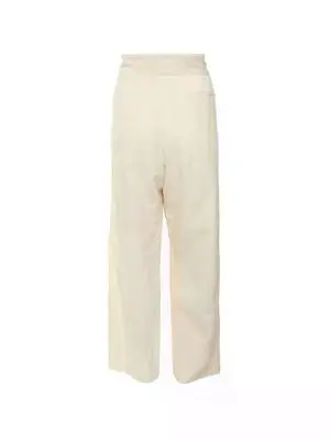 JIL SANDER Pleated Canvas Trousers