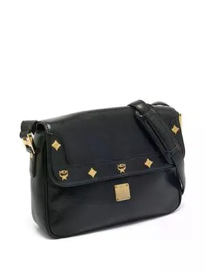 Mcm Studded Flap Cross Body Bag