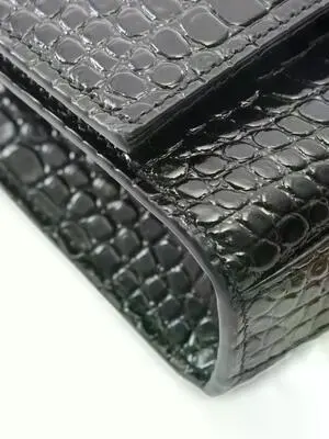 Saint Laurent 2010s Kate Croc-embossed Shoulder Bag