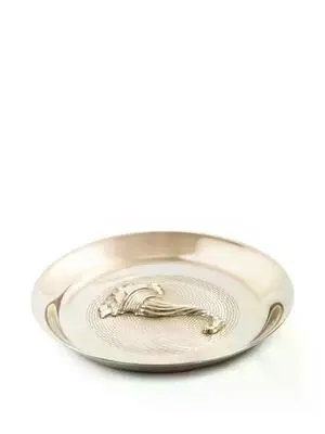 Hermès 1950s Cornucopia-detail Organizer Plate - Silver