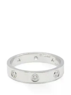 Cartier 2010s Love Diamond Ring - Silver
