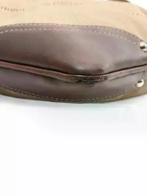 Prada 2000s Mide Logo Jacquard Shoulder Bag