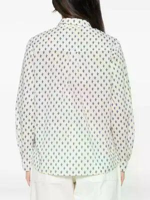 MAISON123 Geometric-print Long-sleeve Shirt