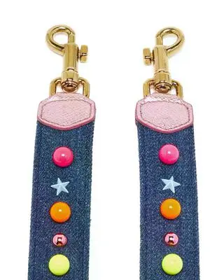 Dolce & Gabbana Bead-embellished Denim Shoulder Strap