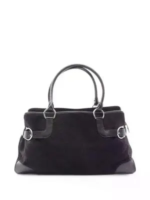 FERRAGAMO 2000s Gancini Tote Bag - Black