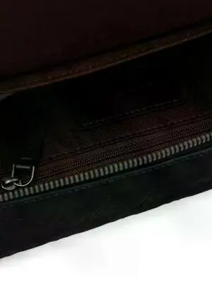 Emporio Armani Textured Leather Cross Body Camera Bag