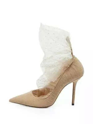 JIMMY CHOO Lavish Heeled Pumps - Neutrals