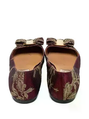 FERRAGAMO Bow-detailed Ballet Flats