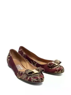 FERRAGAMO Bow-detailed Ballet Flats