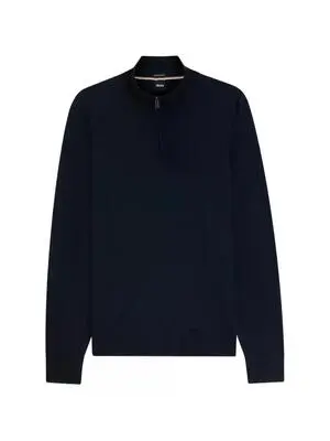 BOSS Quarter-zip Sweater - Blue