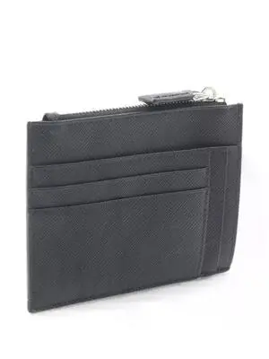 Prada 2020s Saffiano Triangle-logo Card Case