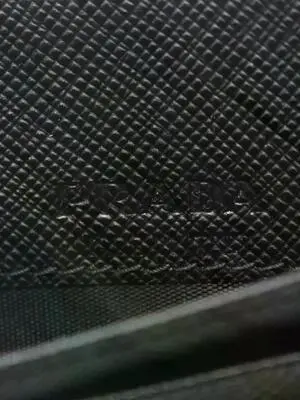 Prada 2020s Saffiano Triangle-logo Card Case