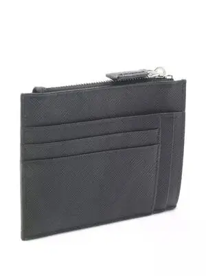 Prada 2020s Saffiano Triangle-logo Card Case