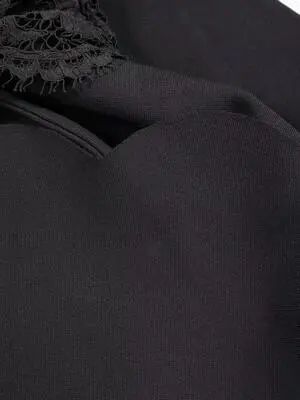Valentino Garavani Lace Panel Long Sleeve Dress