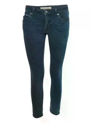 Burberry Low-rise Skinny-cut Jeans - Blue