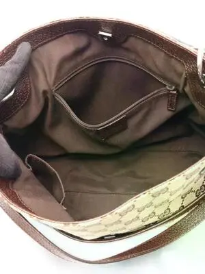 Gucci 2000s Gg Canvas Shoulder Bag - Neutrals