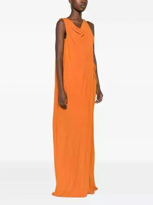 Alberta Ferretti Draped Cut-out Maxi Dress