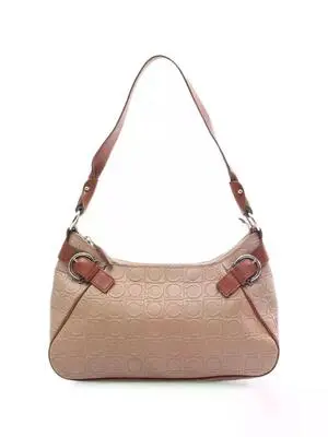 FERRAGAMO 2000s Gancini Shoulder Bag - Neutrals