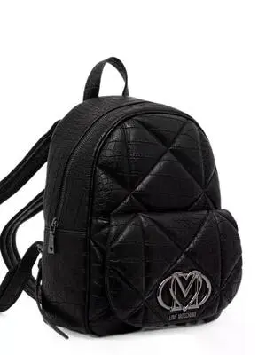 Moschino Croc-effect Quilted Backpack