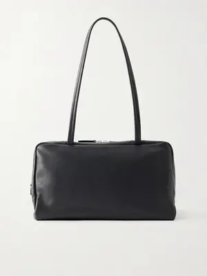 THE ROW Astra Leather Shoulder Bag - Black