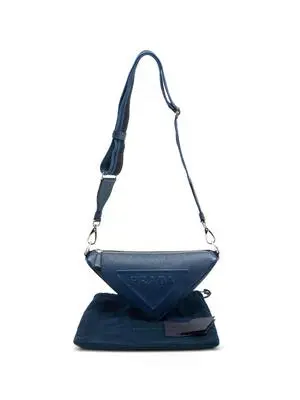 Prada Triangle Saffiano Lux Crossbody Bag
