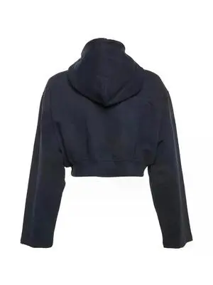 Versace Logo-embroidered Cropped Hoodie