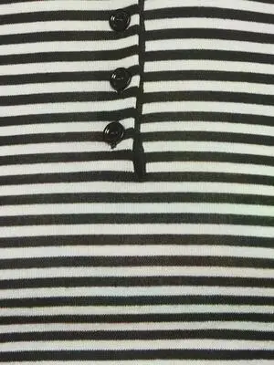 Dolce & Gabbana Striped Cropped Polo Top