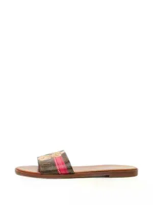 LOUIS VUITTON Lock It Slides - Brown