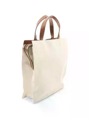 Marni 2010s Zipped Canvas Tote Bag