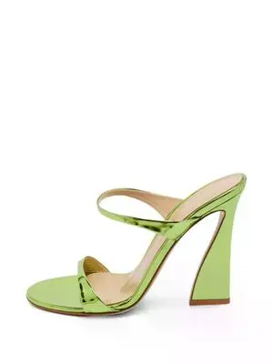 GIANVITO ROSSI Aura Heeled Sandals - Green