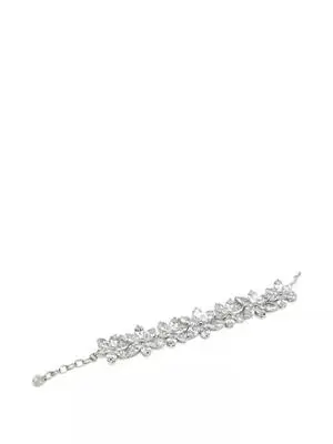 Carolina Herrera Crystal-embellished Jasmine Bracelet - Silver