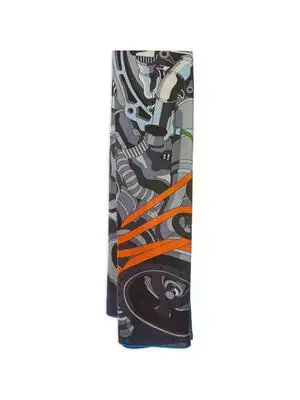 Hermès 600 Chevaux Scarf - Grey
