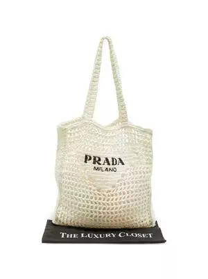 Prada Crochet-construction Tote Bag