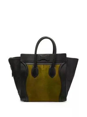 Celine 2012 Mini Luggage Leather Tote Bag - Black