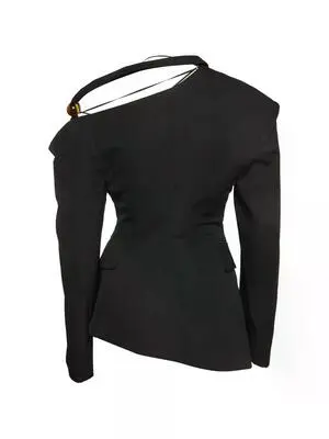 Jacquemus La Veste Baska Asymmetric Blazer