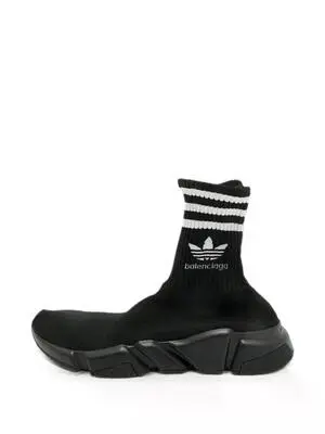 Balenciaga X Adidas Speed Trainer Sneakers - Black