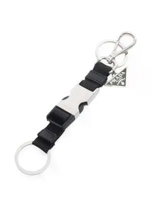 Prada 2020s Buckle-fastening Key Ring - Black