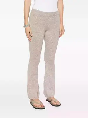 ELY ELY Marl-knit Flared Trousers