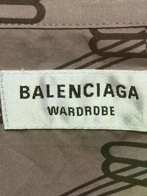Balenciaga Monogram-print Short-sleeved Oversized Shirt