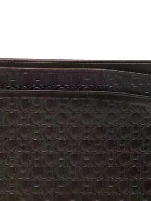 Carolina Herrera 2000 Logo-debossed Cardholder - Brown